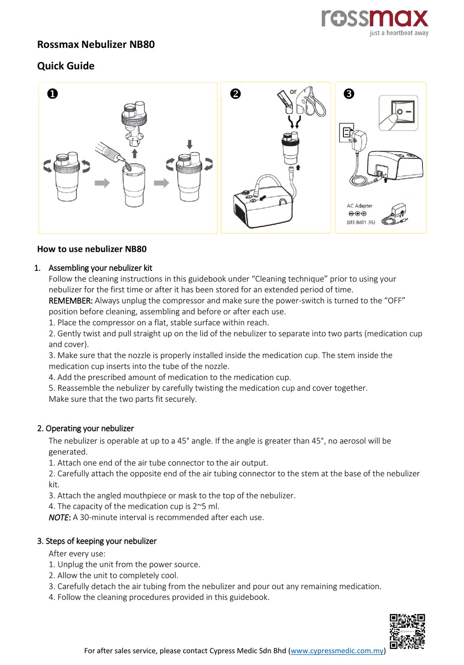 ROSSMAX NB80 QUICK MANUAL Pdf Download | ManualsLib