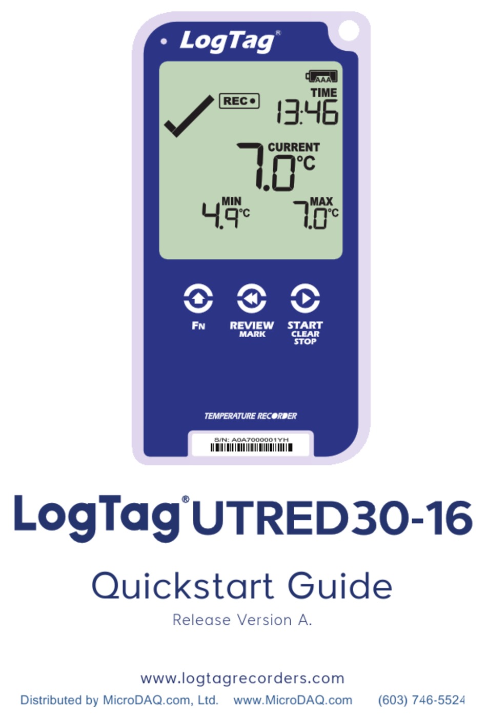 LOGTAG UTRED30-16 QUICK START MANUAL Pdf Download | ManualsLib