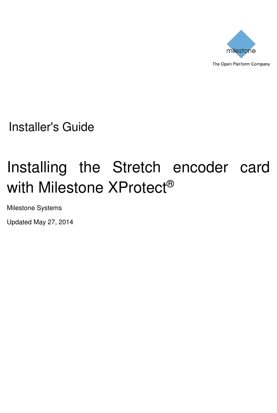 EXAR STRETCH VRC7000 SERIES INSTALLER'S MANUAL Pdf Download | ManualsLib