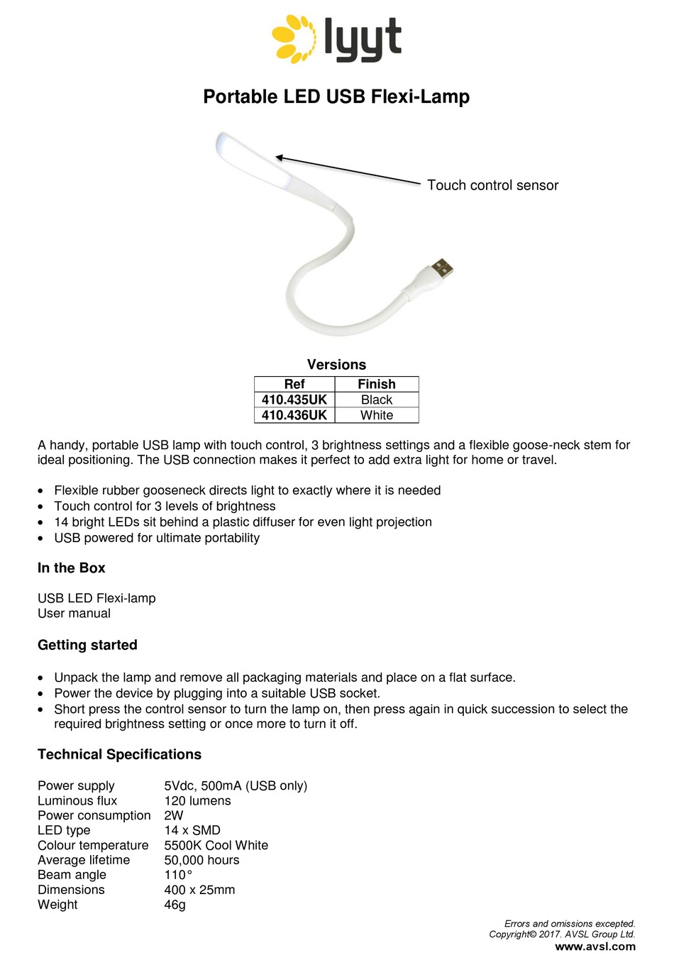 LYYT 410.435UK QUICK START MANUAL Pdf Download | ManualsLib