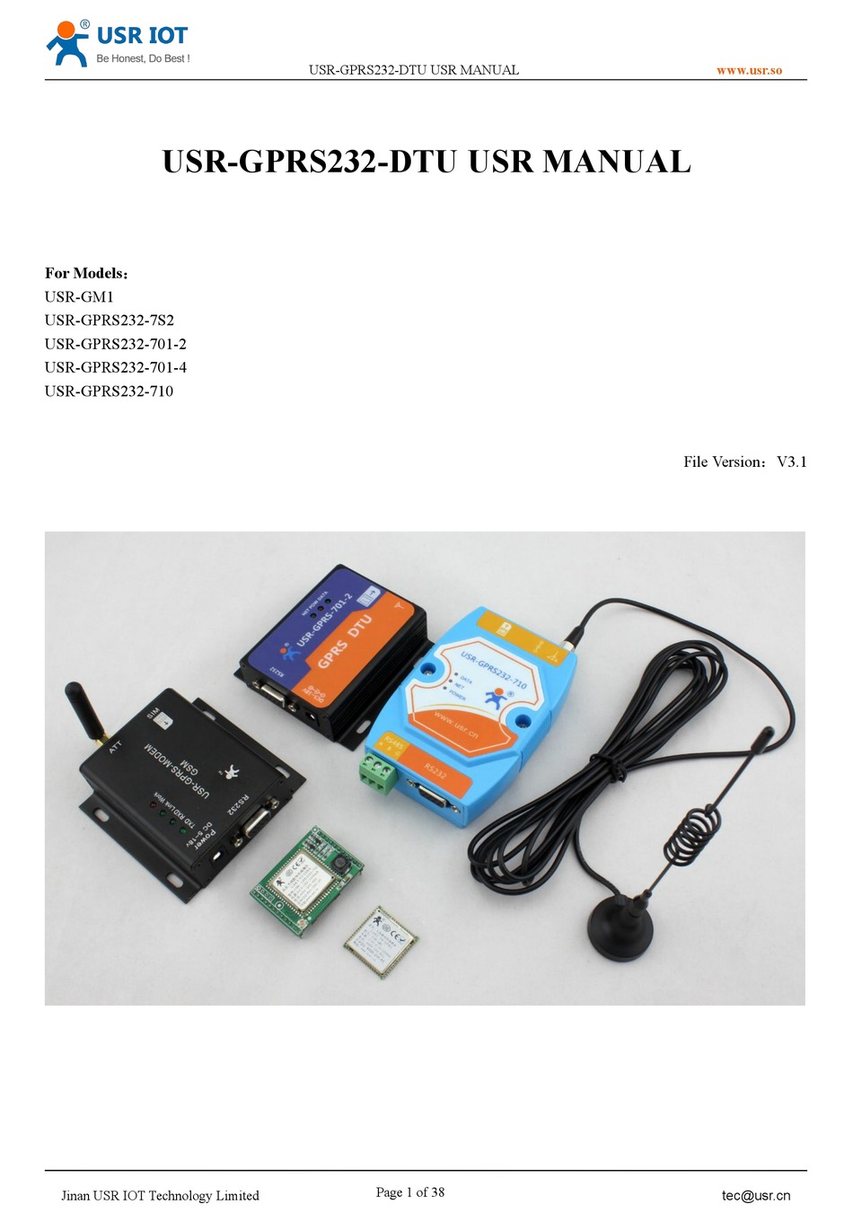 USR IOT USR-GM1 MANUAL Pdf Download | ManualsLib