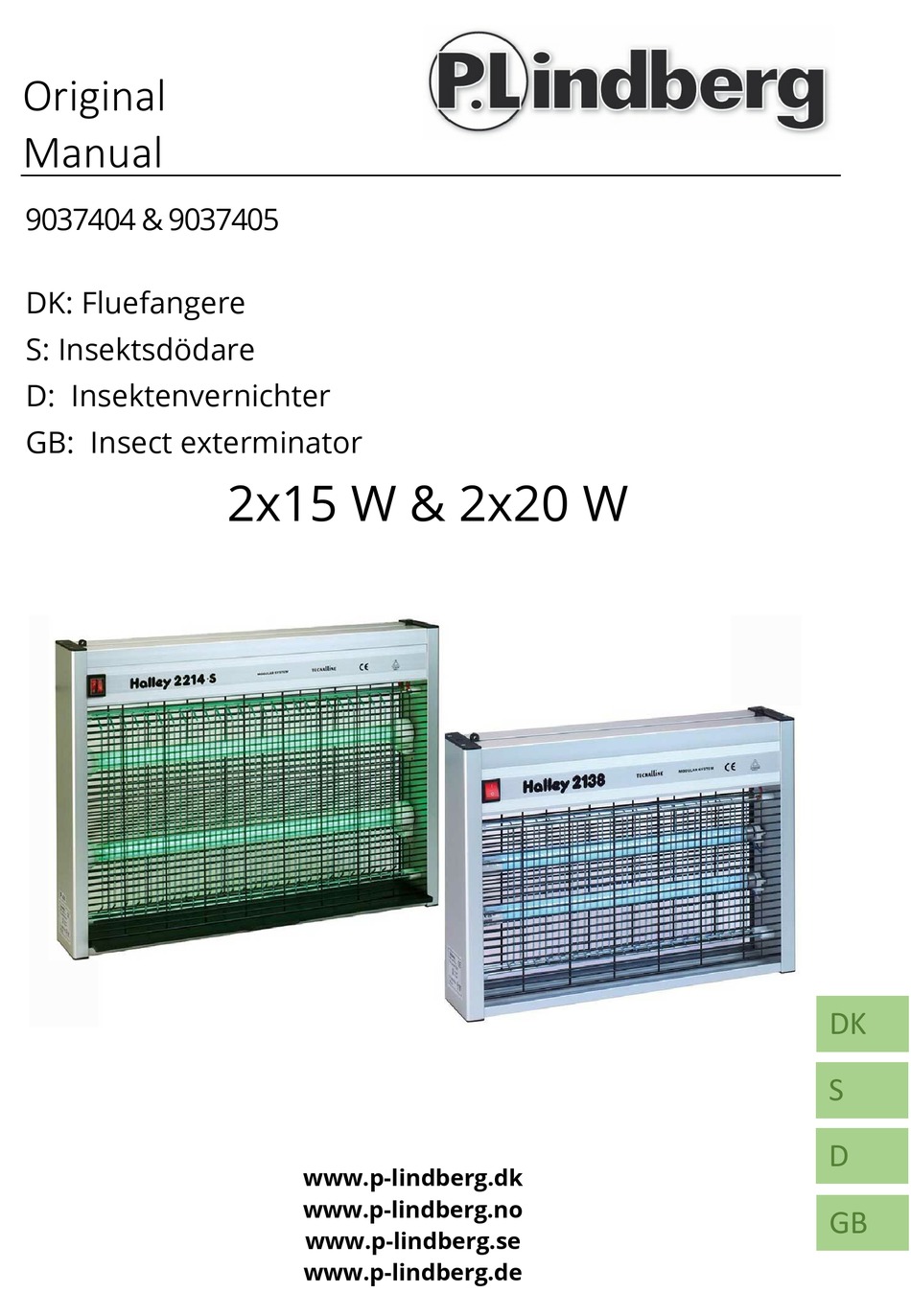 P.LINDBERG HALLEY 2214 S ORIGINAL MANUAL Pdf Download | ManualsLib