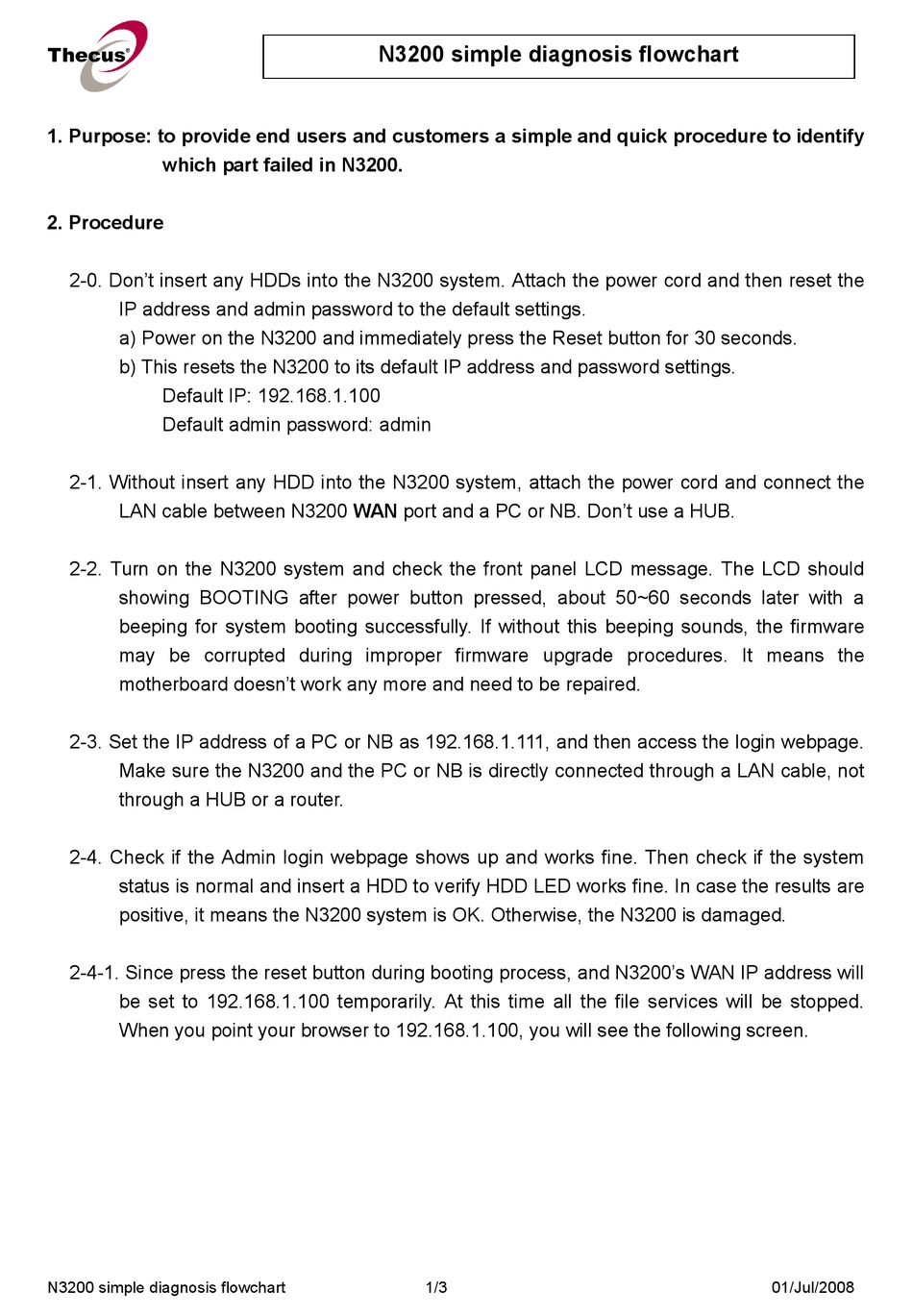 THECUS N3200 MANUAL Pdf Download | ManualsLib