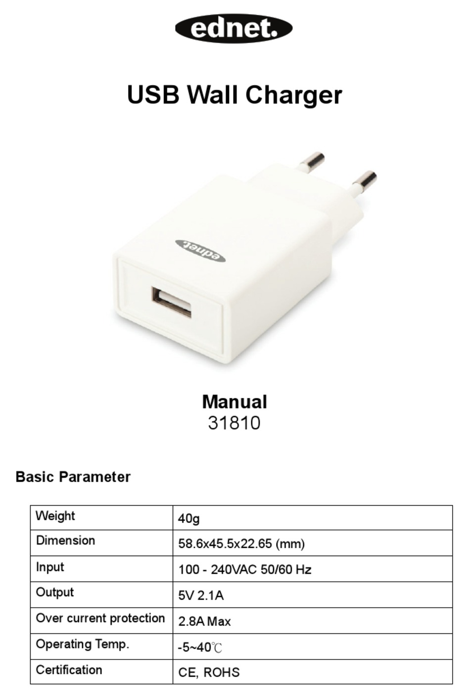EDNET 31810 MANUAL Pdf Download | ManualsLib