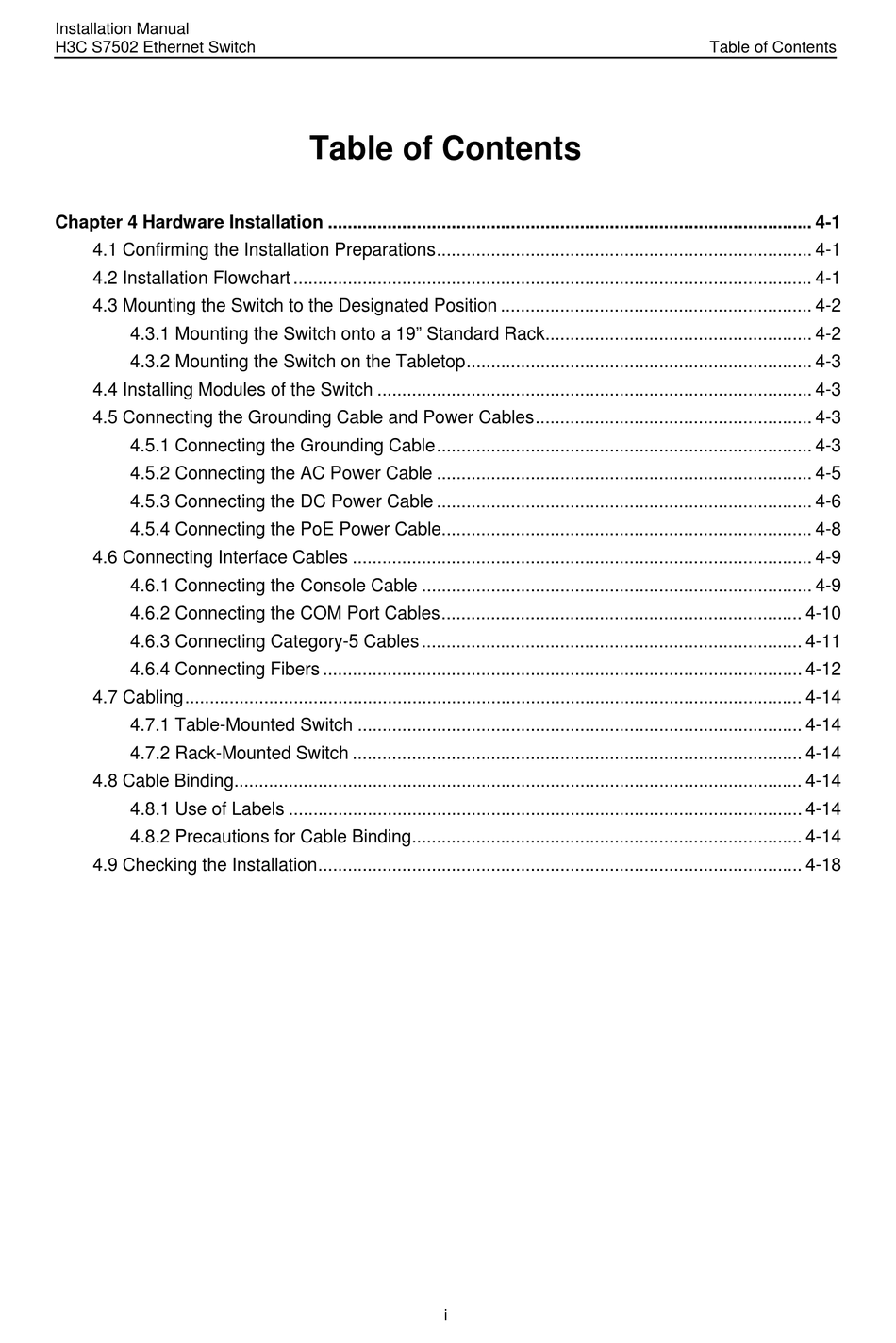 H3C S7502 INSTALLATION MANUAL Pdf Download | ManualsLib