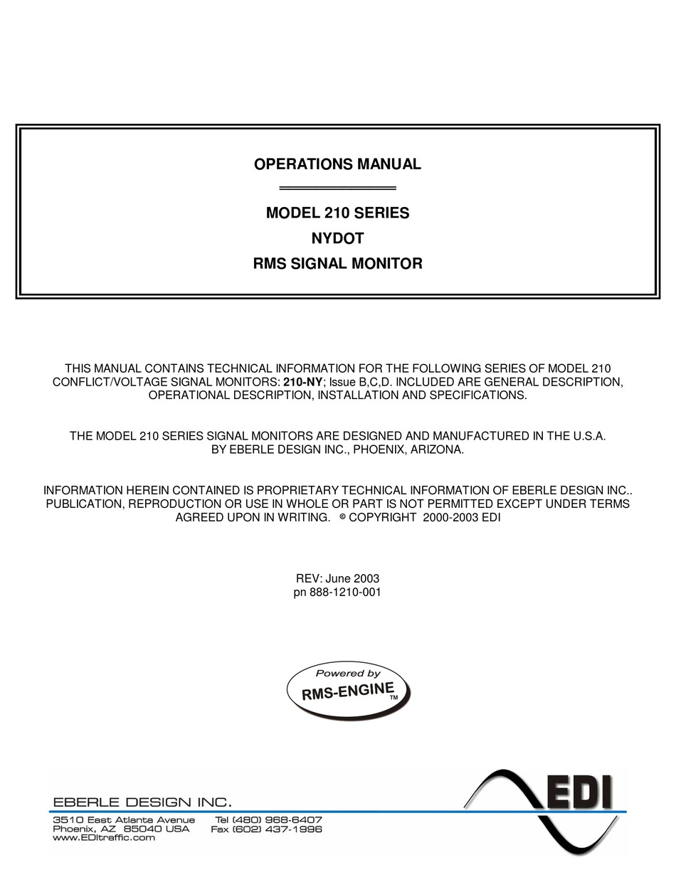 EDI 210 SERIES OPERATION MANUAL Pdf Download ManualsLib EDI 210 SERIES OPERATION MANUAL Pdf Download ManualsLib