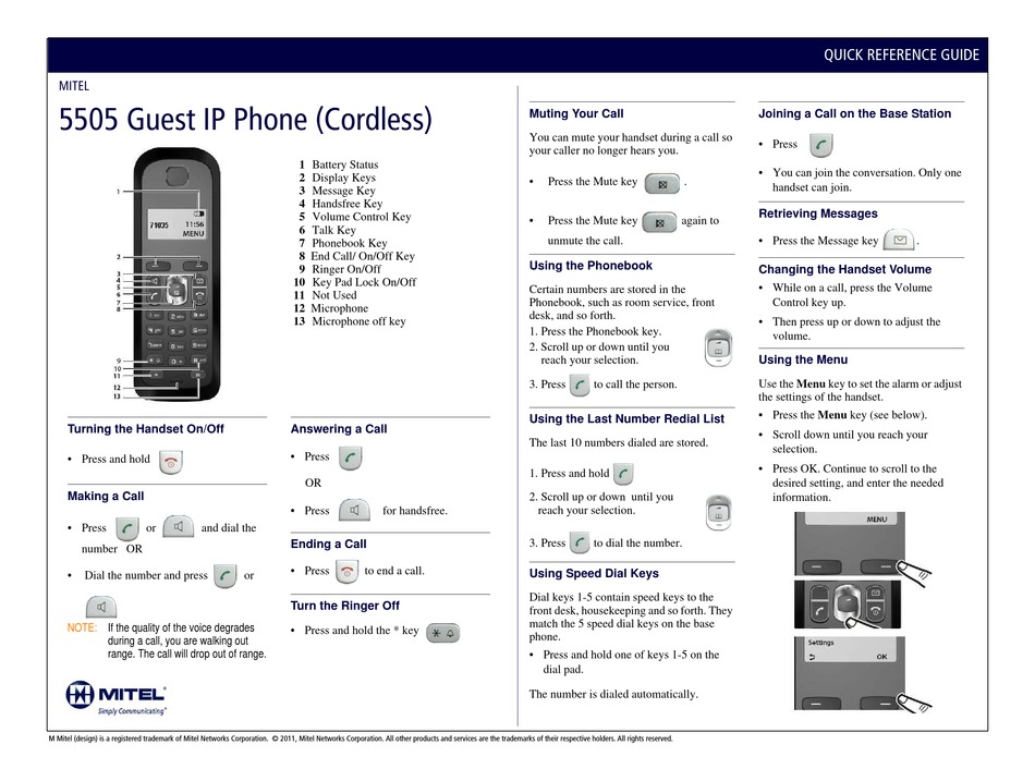 Mitel 5540 Extension Manual , Mitel 5540 Manuals – UTVRT