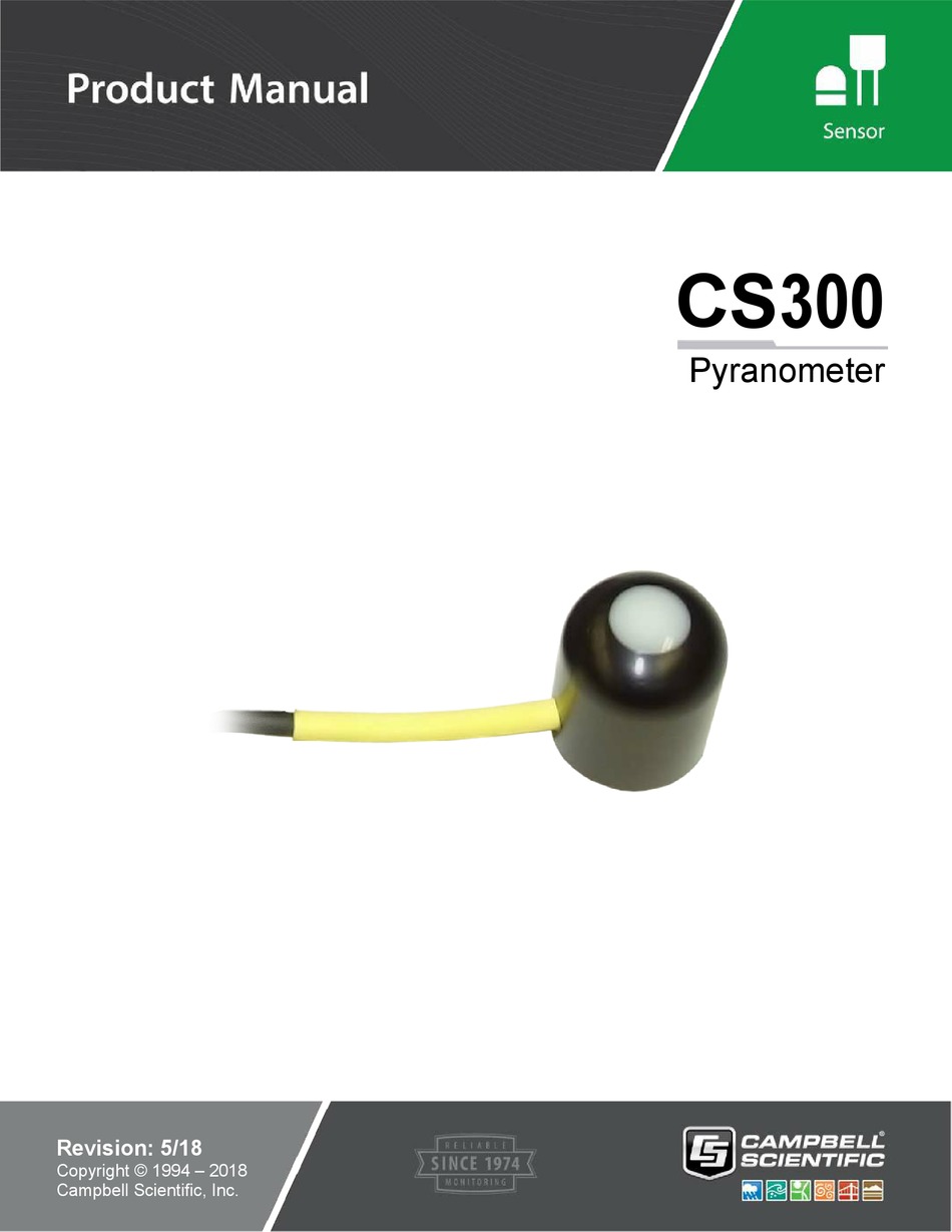 CAMPBELL CS300 PRODUCT MANUAL Pdf Download | ManualsLib