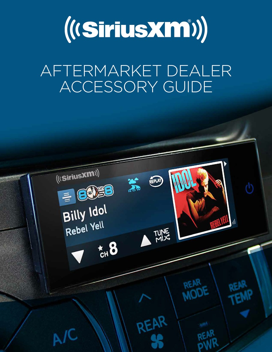 SIRIUS XM RADIO SXV300 ACCESSORY MANUAL Pdf Download | ManualsLib