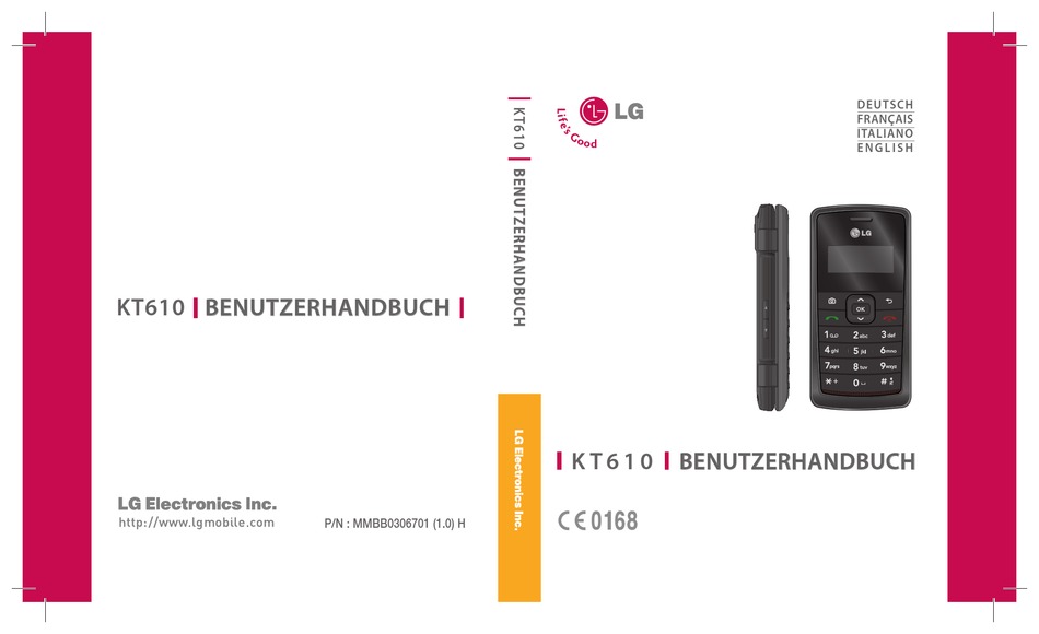 LG KT610 USER MANUAL Pdf Download | ManualsLib