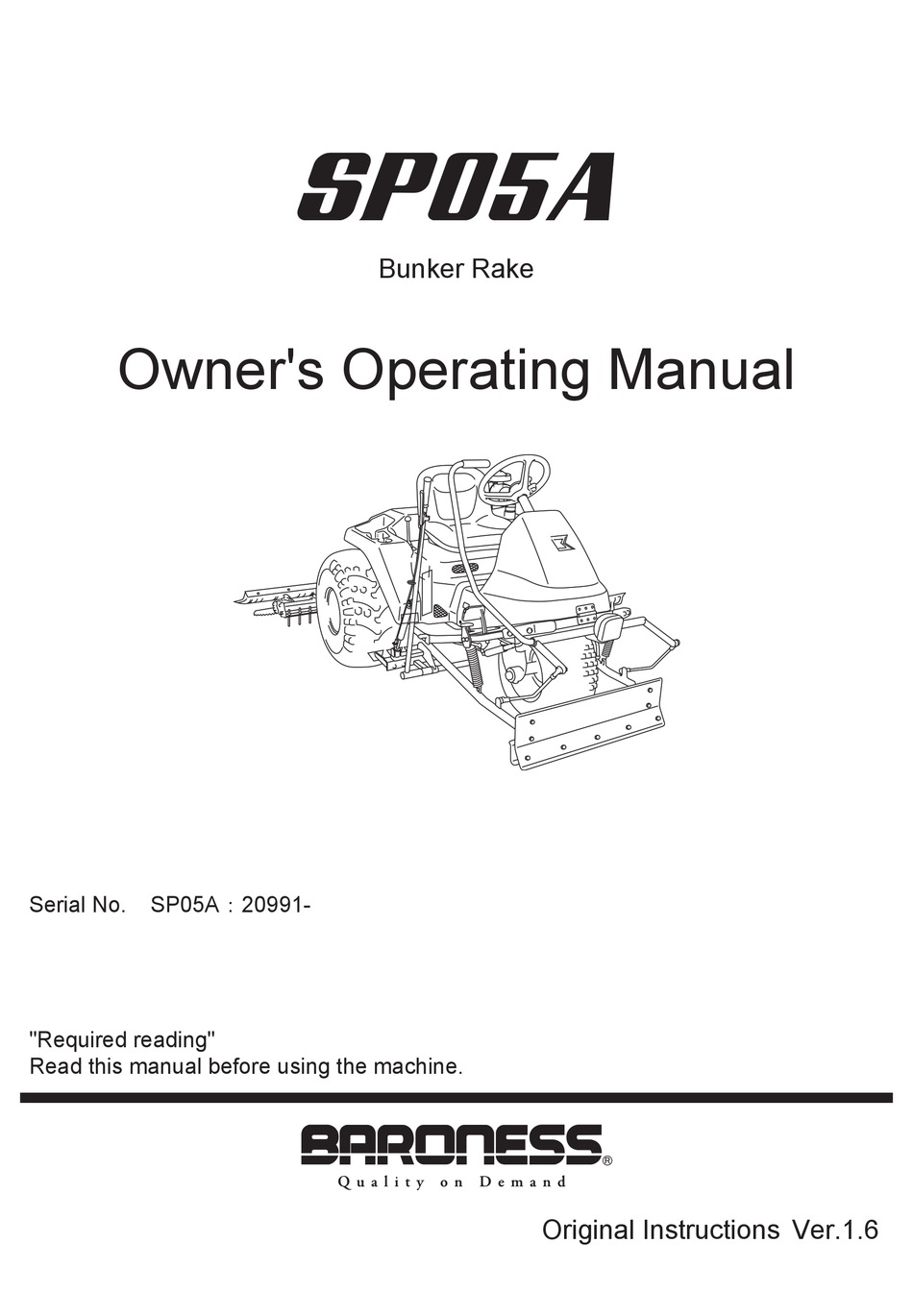 BARONESS SP05A OWNER S OPERATING MANUAL Pdf Download ManualsLib BARONESS SP05A OWNER S OPERATING MANUAL Pdf Download ManualsLib