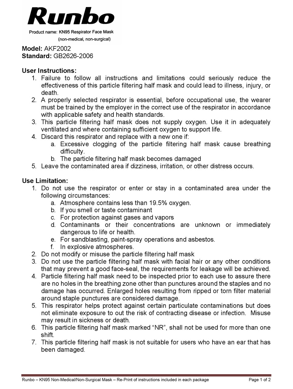 RUNBO AKF2002 MANUAL Pdf Download | ManualsLib