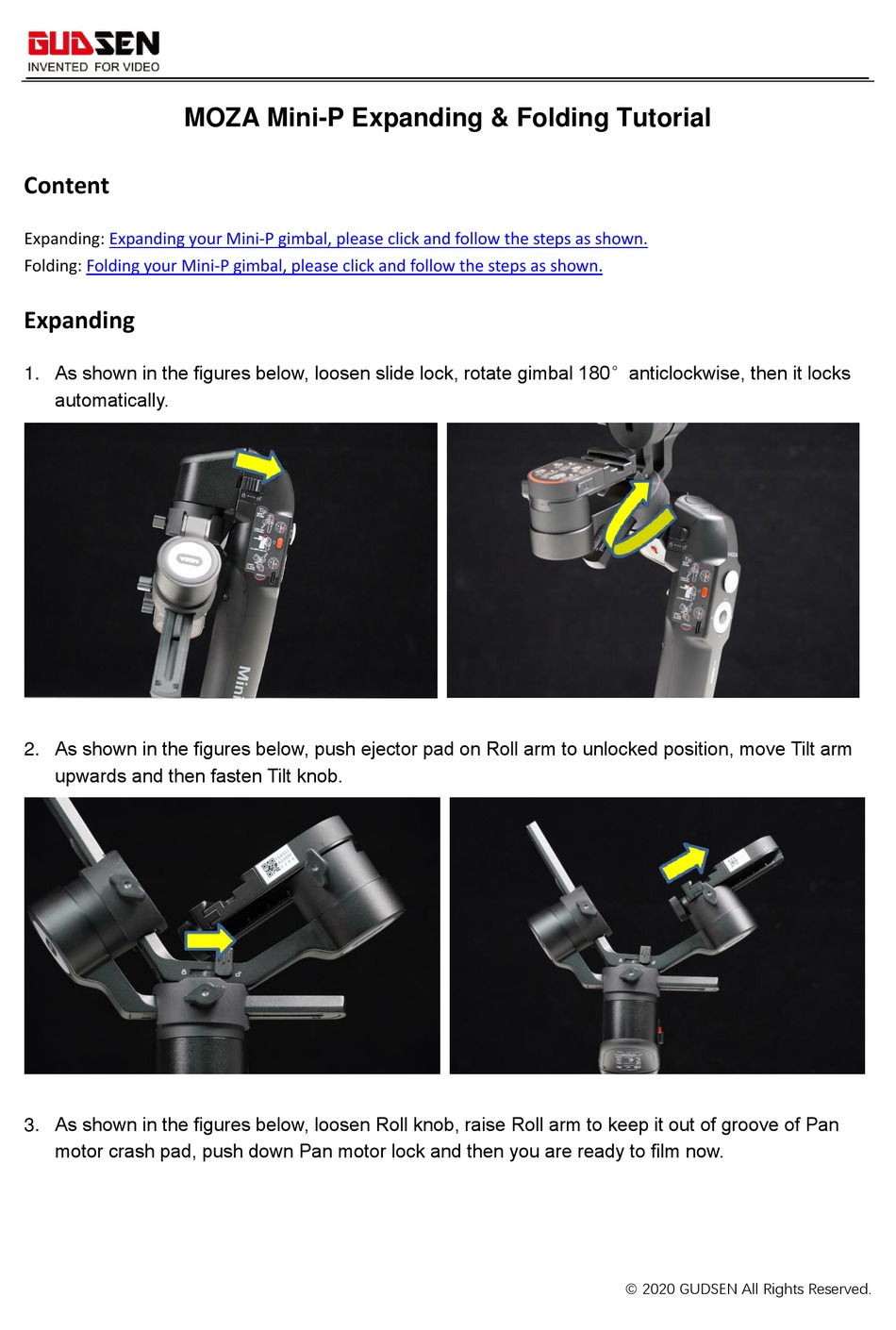 GUDSEN MOZA MINI-P TUTORIAL Pdf Download | ManualsLib