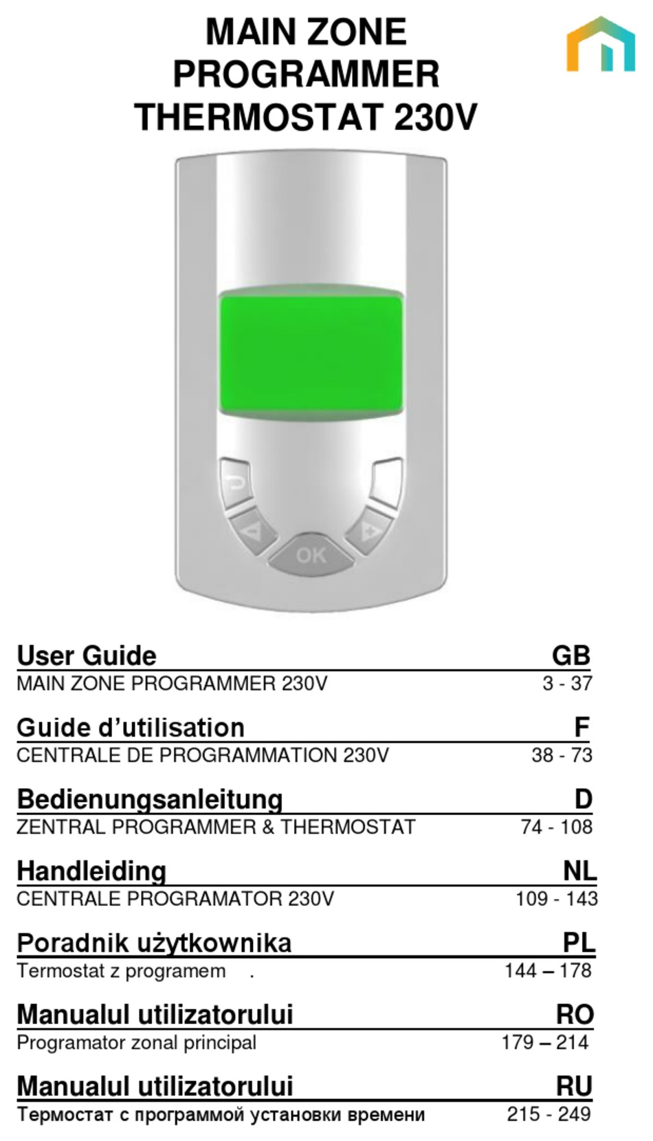 PURMO TEMPCO CENTRAL USER MANUAL Pdf Download | ManualsLib