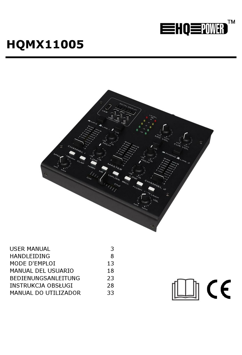 HQ POWER HQMX11005 USER MANUAL Pdf Download | ManualsLib