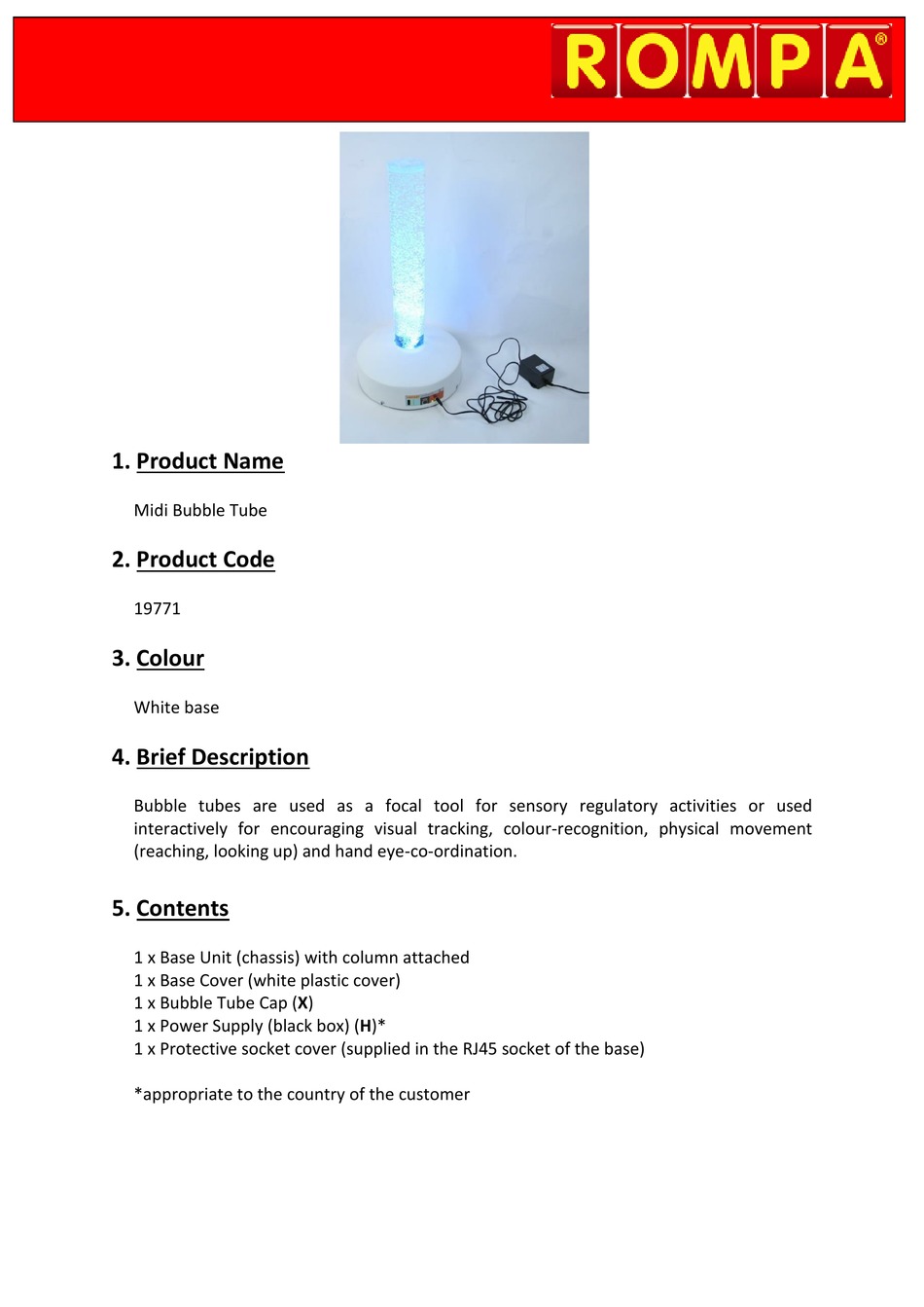 ROMPA 19771 MANUAL Pdf Download | ManualsLib