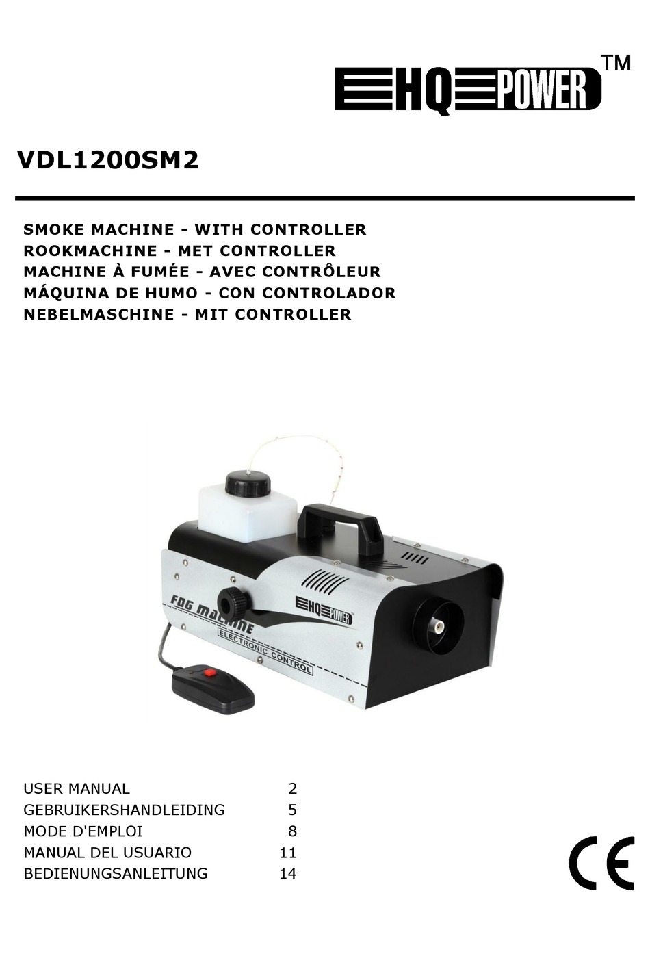 HQ POWER VDL1200SM2 USER MANUAL Pdf Download | ManualsLib