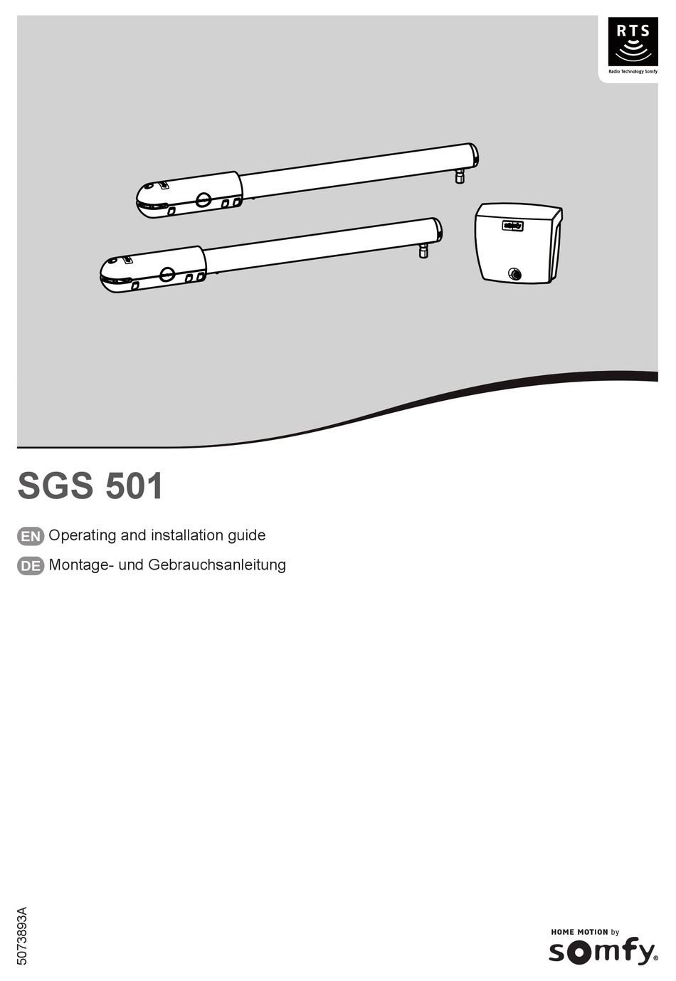 SOMFY SGS 501 OPERATING AND INSTALLATION MANUAL Pdf Download | ManualsLib
