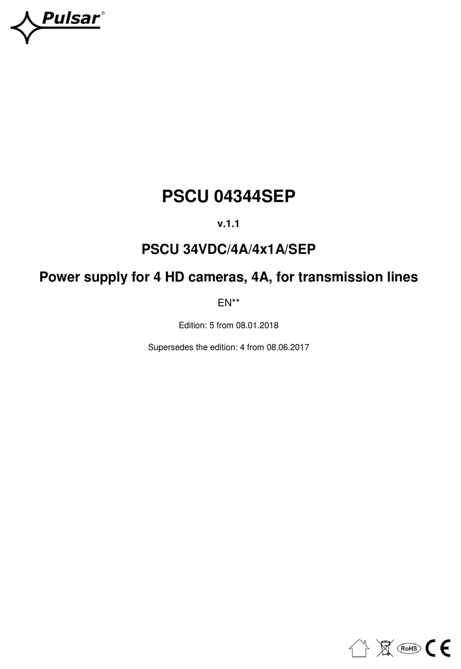 PULSAR PSCU 04344SEP MANUAL Pdf Download | ManualsLib
