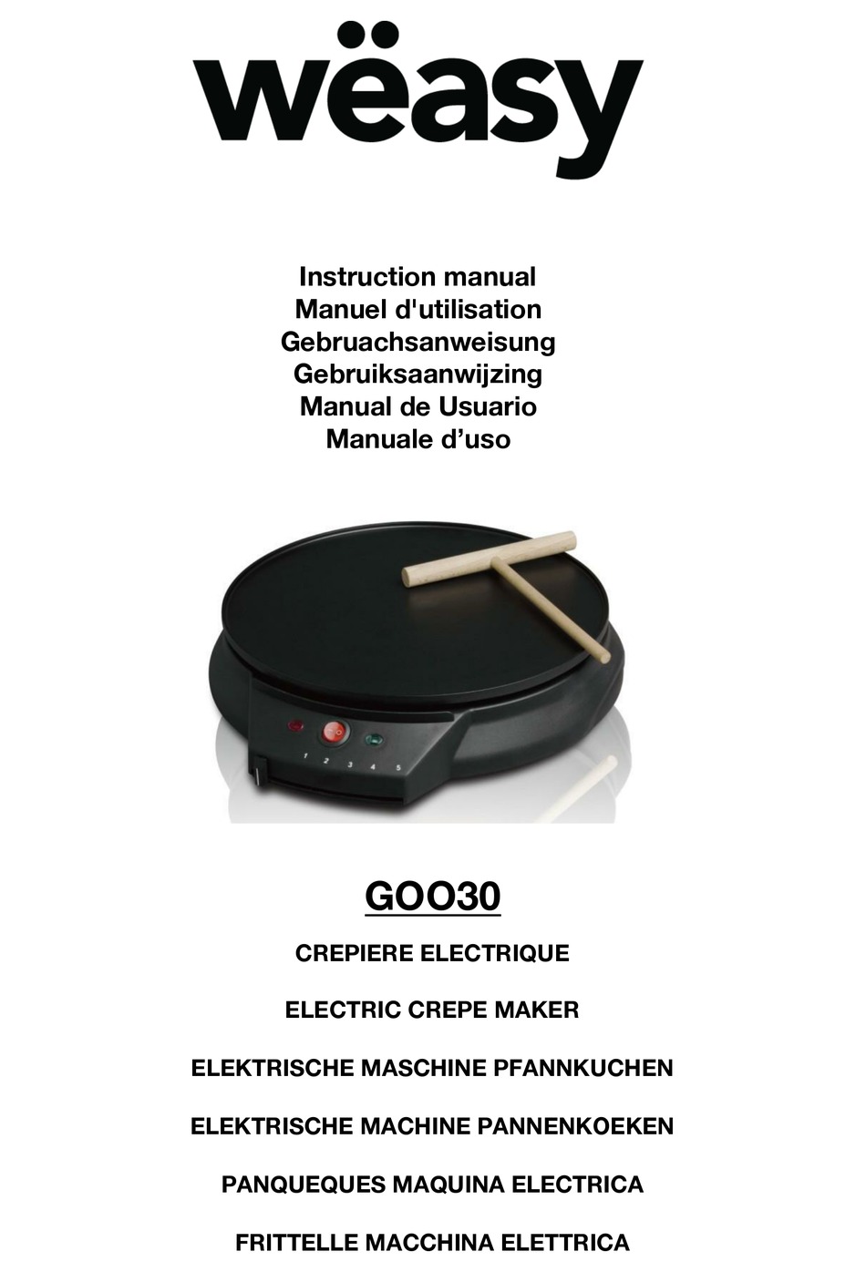 WEASY GOO30 INSTRUCTION MANUAL Pdf Download | ManualsLib