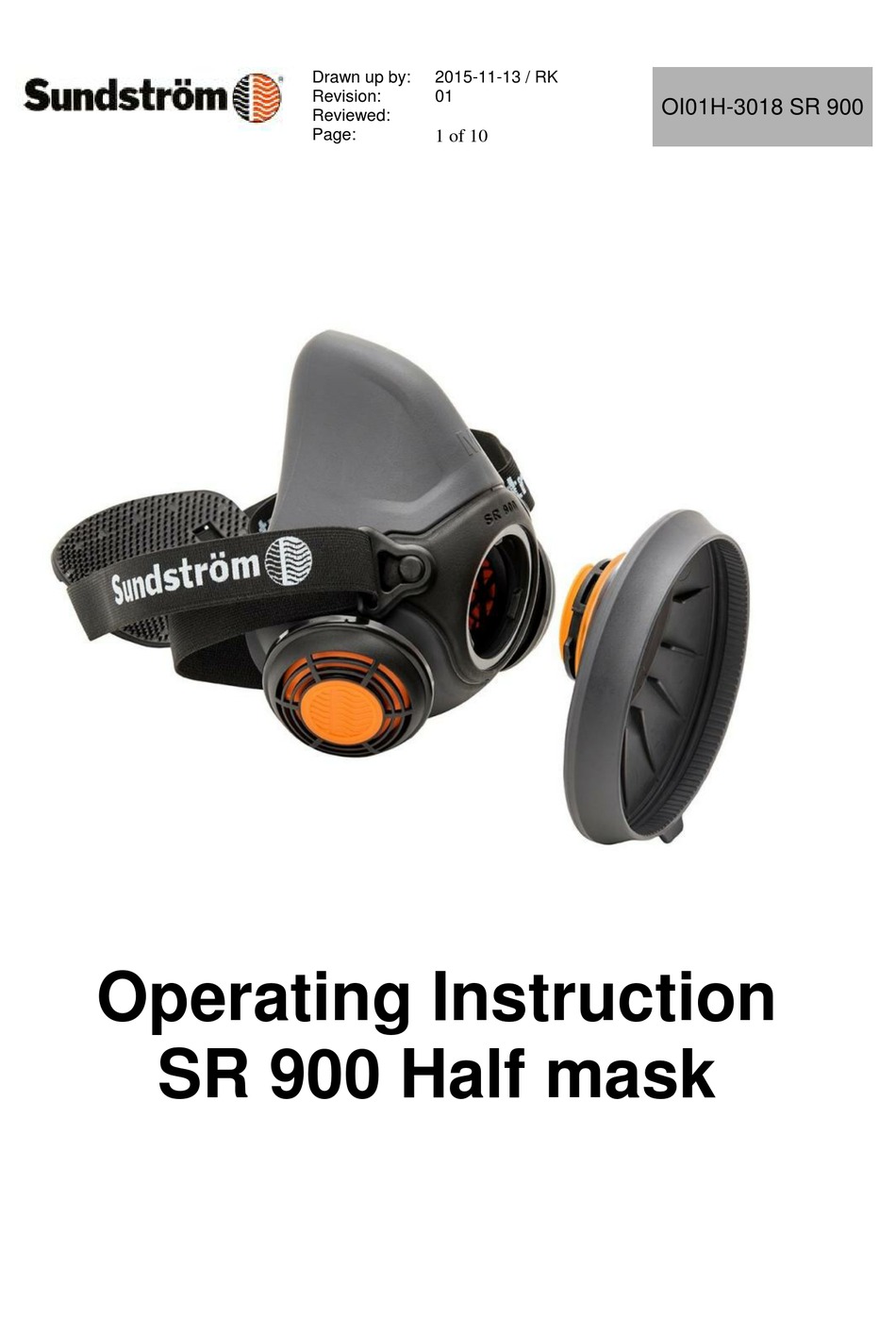 SUNDSTROM SR 900 OPERATING INSTRUCTION Pdf Download | ManualsLib