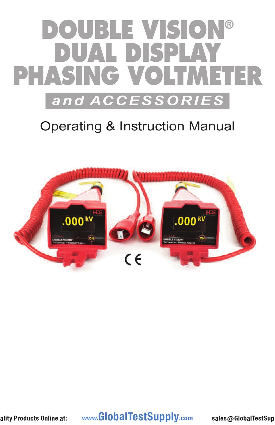 GLOBAL TEST SUPPLY DOUBLE VISION DDPM-40 QUICK START MANUAL Pdf ... GLOBAL TEST SUPPLY DOUBLE VISION DDPM-40 QUICK START MANUAL Pdf ...