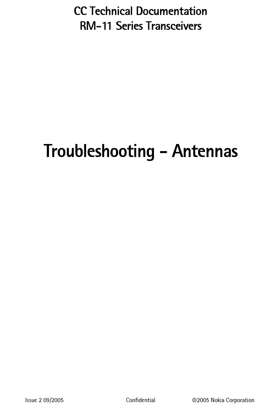 NOKIA RM-11 SERIES TROUBLESHOOTING MANUAL Pdf Download | ManualsLib