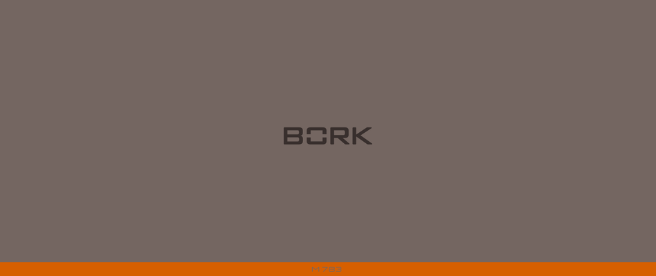 BORK M783 USER MANUAL Pdf Download | ManualsLib