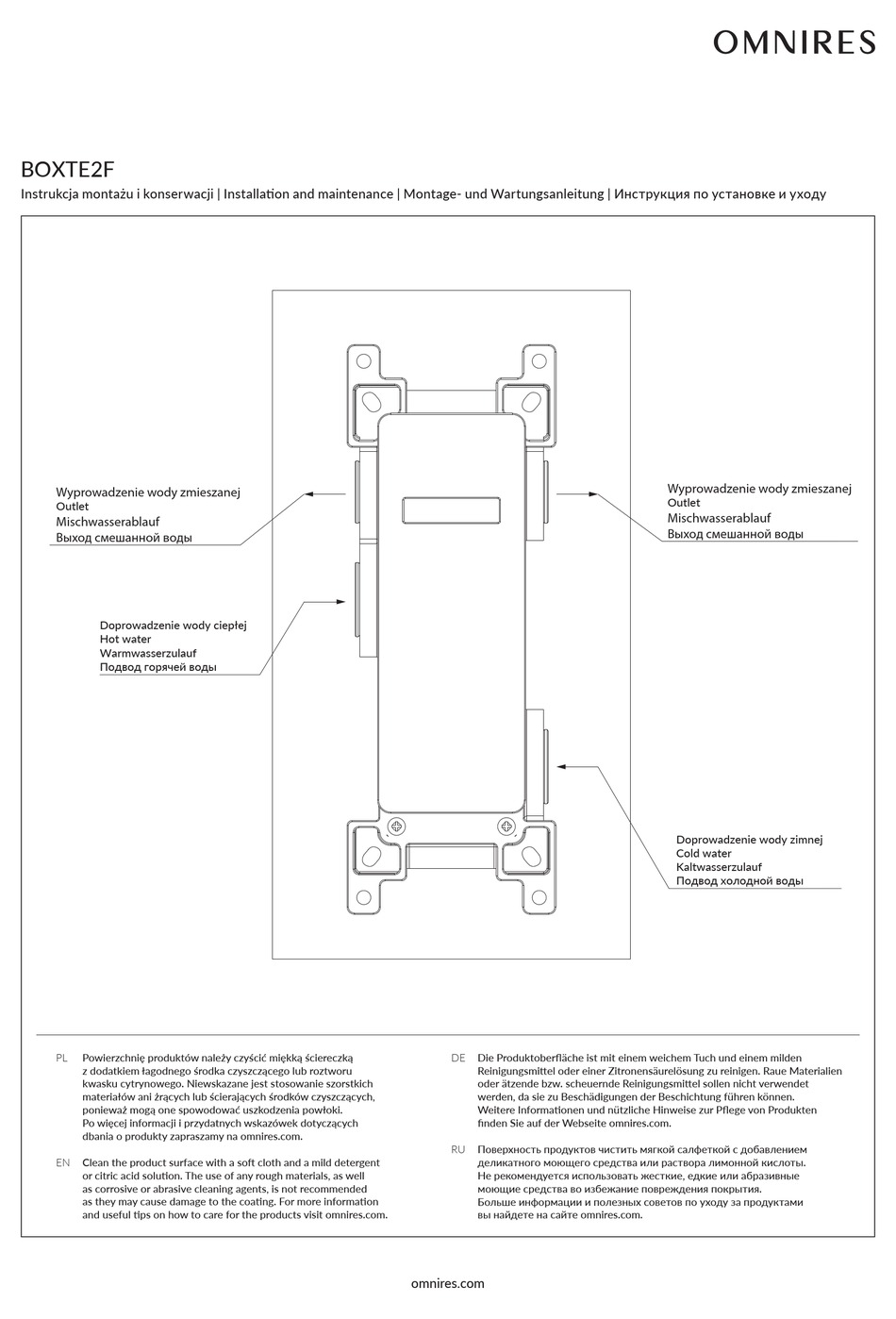 OMNIRES BOX INSTALLATION AND MAINTENANCE Pdf Download | ManualsLib