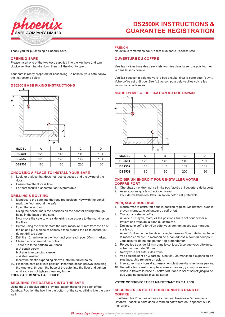 PHOENIX DS2500K INSTRUCTIONS & GUARANTEE REGISTRATION Pdf Download ...