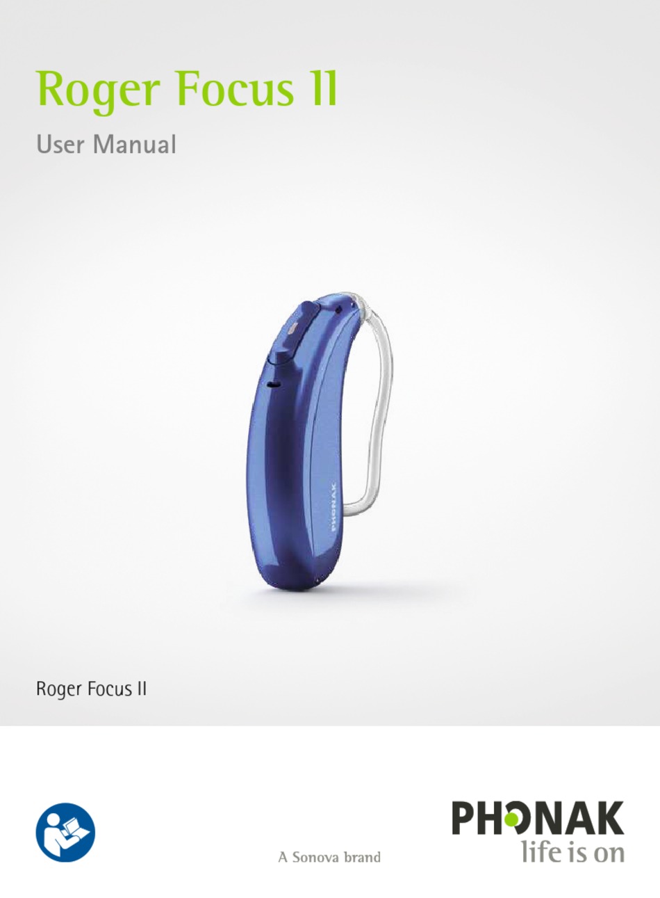 SONOVA PHONAK ROGER FOCUS II USER MANUAL Pdf Download | ManualsLib