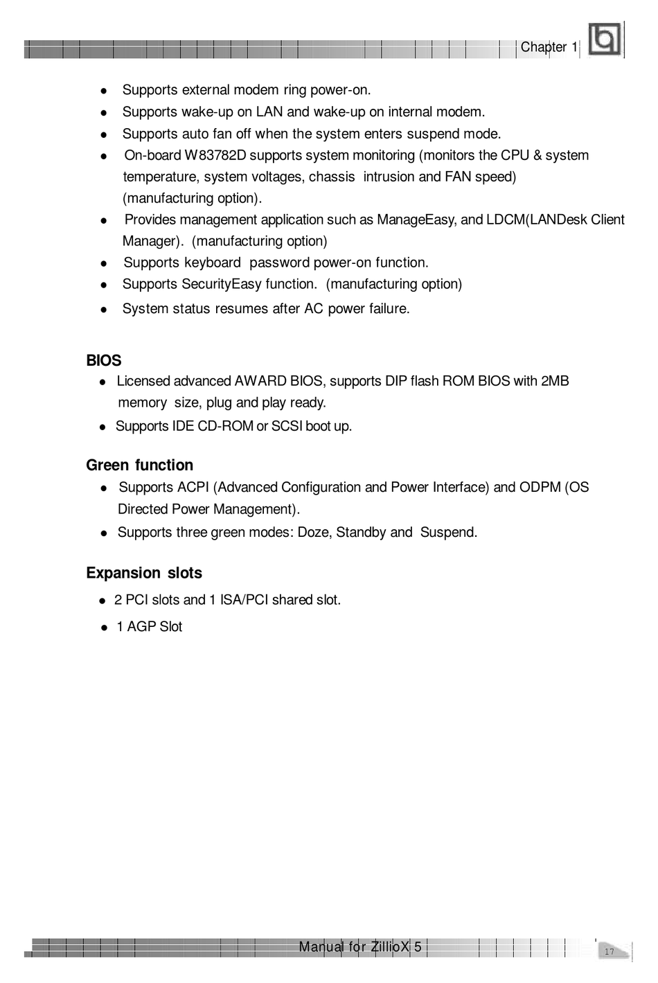 QDI ZILLIOX 5 MANUAL Pdf Download | ManualsLib