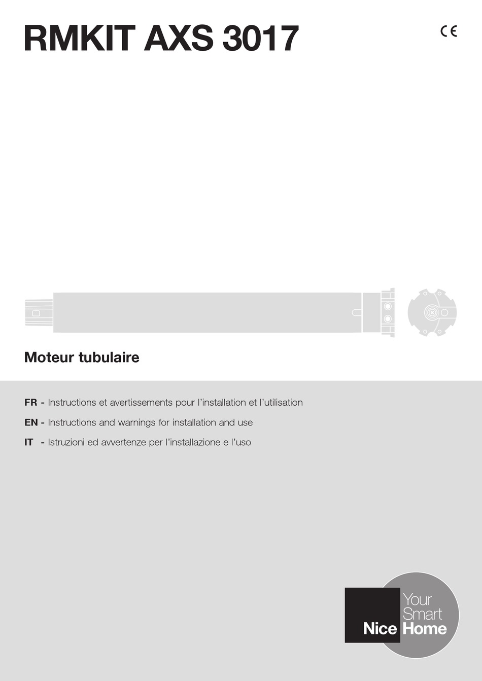 NICE RMKIT AXS 3017 INSTRUCTIONS AND WARNINGS FOR INSTALLATION AND USE Pdf Download | ManualsLib