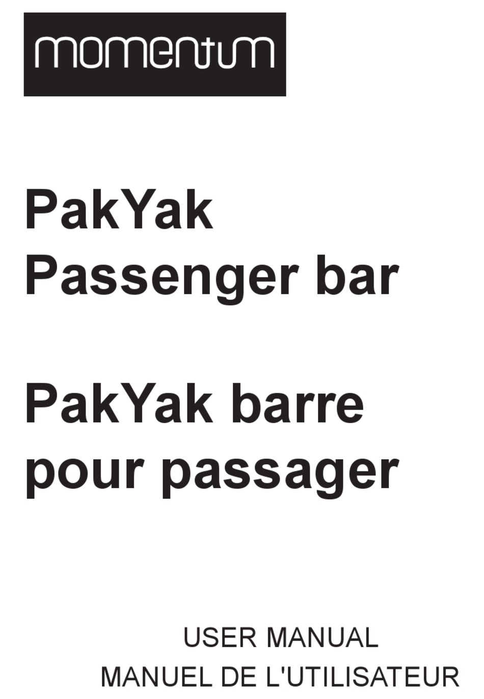 MOMENTUM PAKYAK USER MANUAL Pdf Download | ManualsLib