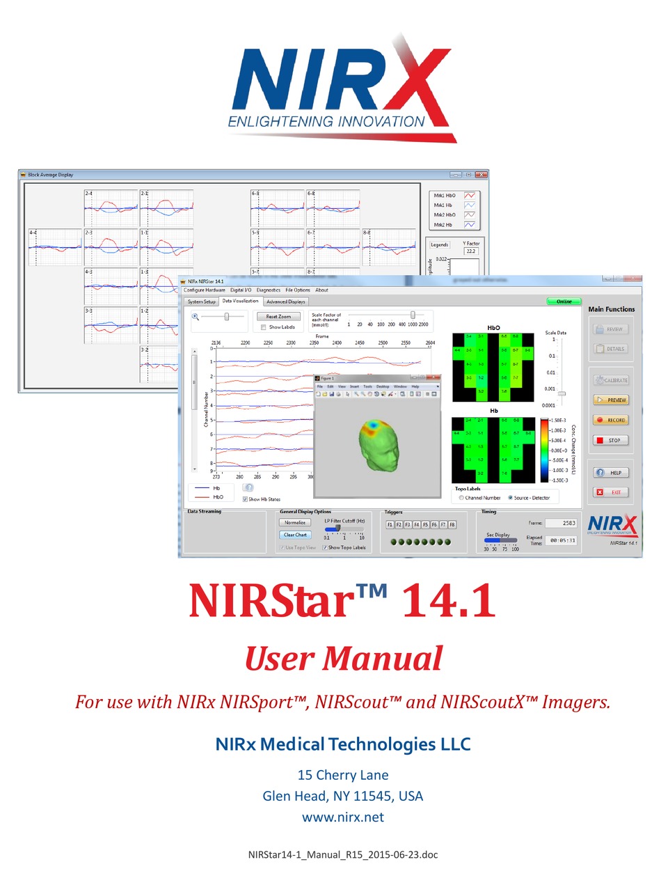 NIRX NIRSPORT USER MANUAL Pdf Download | ManualsLib