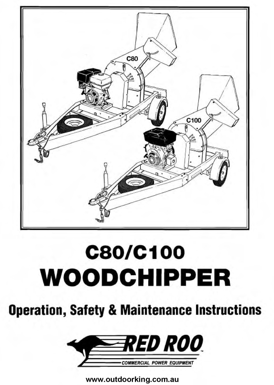 RED ROO C80 OPERATION, SAFETY & MAINTENANCE INSTRUCTIONS Pdf Download ...