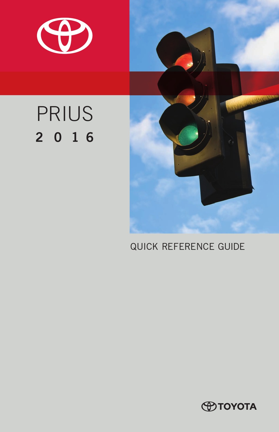 TOYOTA PRIUS 2016 QUICK REFERENCE MANUAL Pdf Download | ManualsLib
