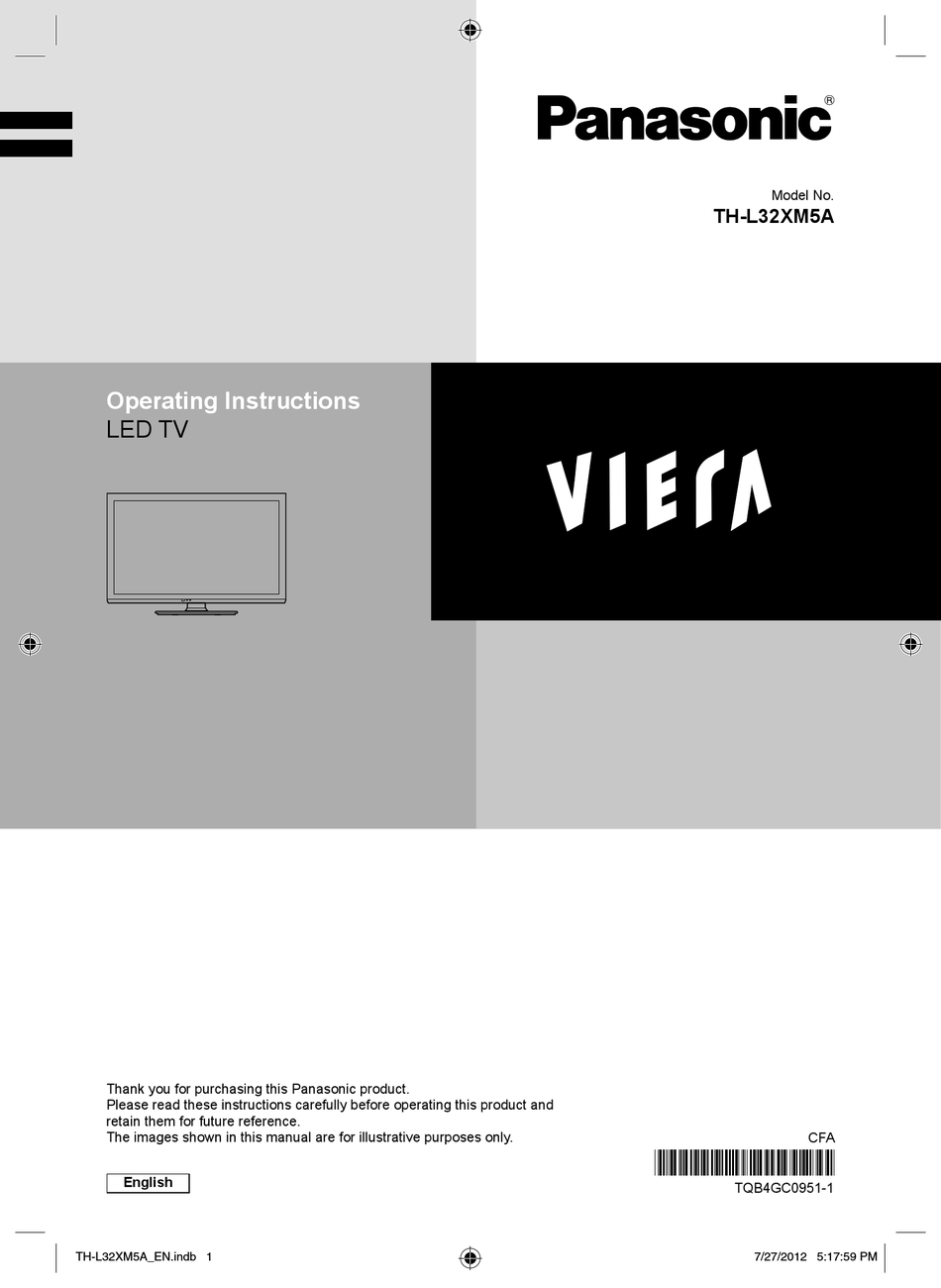 PANASONIC VIERA TH L32XM5A OPERATING INSTRUCTIONS MANUAL Pdf Download PANASONIC VIERA TH L32XM5A OPERATING INSTRUCTIONS MANUAL Pdf Download
