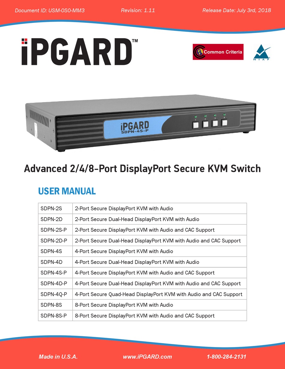 IPGARD SDPN-2S USER MANUAL Pdf Download | ManualsLib