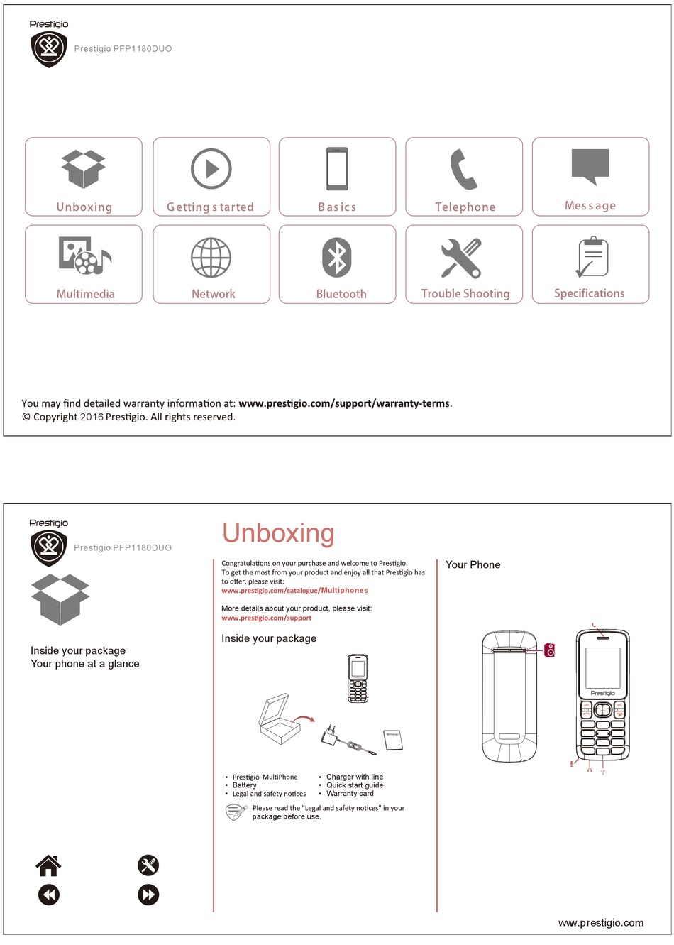 PRESTIGIO PFP1180DUO MANUAL Pdf Download | ManualsLib