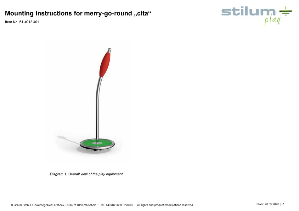 STILUM CITA MOUNTING INSTRUCTIONS Pdf Download | ManualsLib