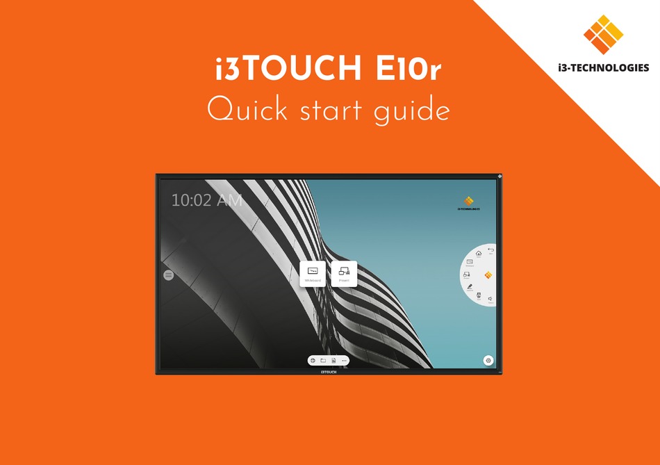 I3-TECHNOLOGIES I3TOUCH E10R QUICK START MANUAL Pdf Download | ManualsLib