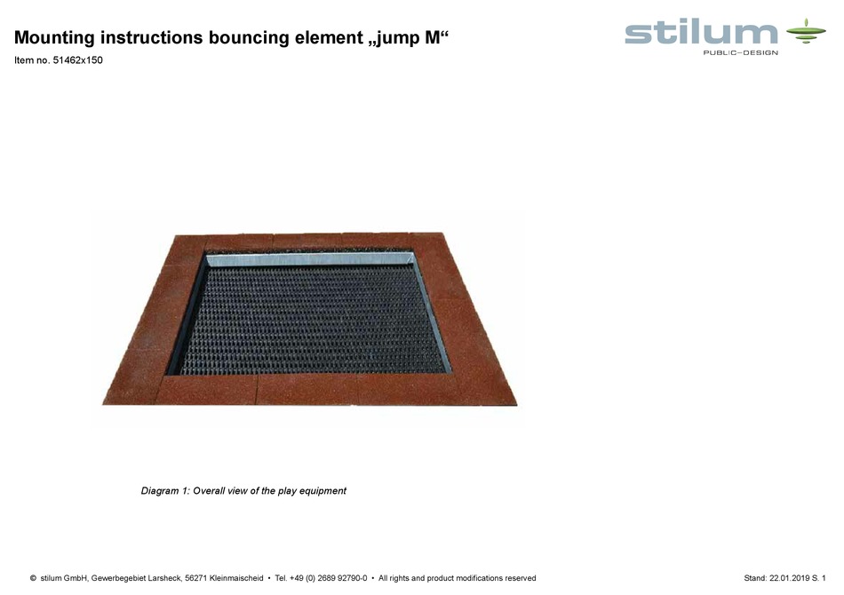 STILUM JUMP M MOUNTING INSTRUCTIONS Pdf Download | ManualsLib