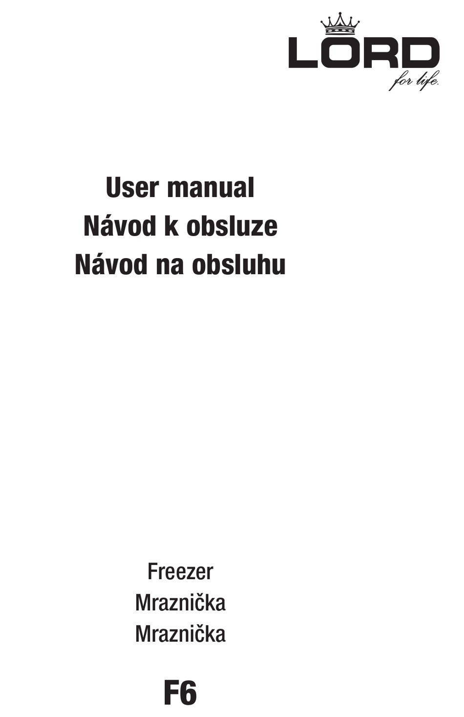 LORD F6 USER MANUAL Pdf Download | ManualsLib