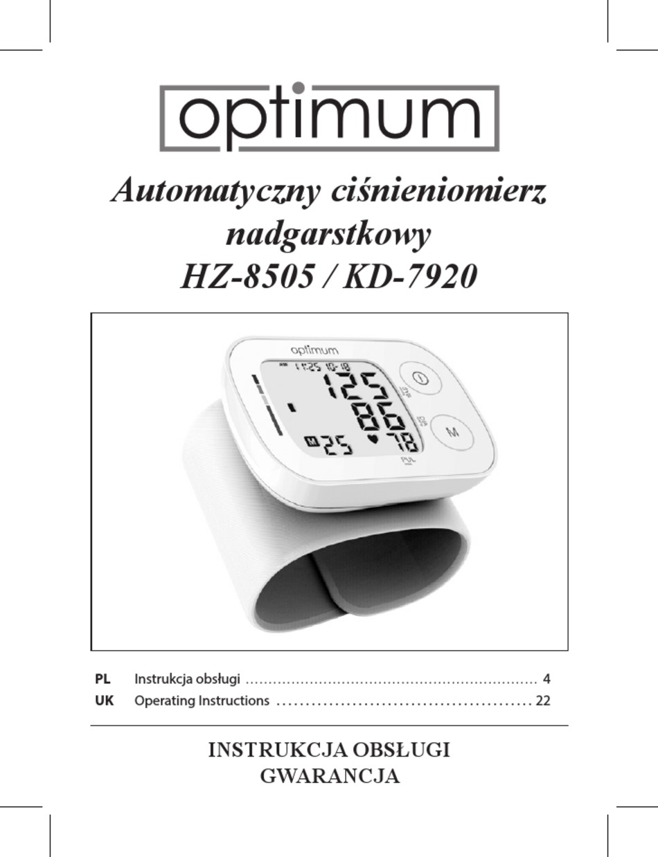 OPTIMUM HZ-8505 OPERATING INSTRUCTIONS MANUAL Pdf Download | ManualsLib
