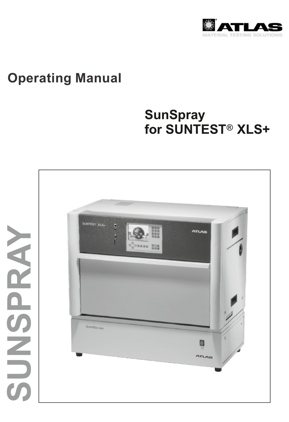 ATLAS SUNSPRAY OPERATING MANUAL Pdf Download | ManualsLib
