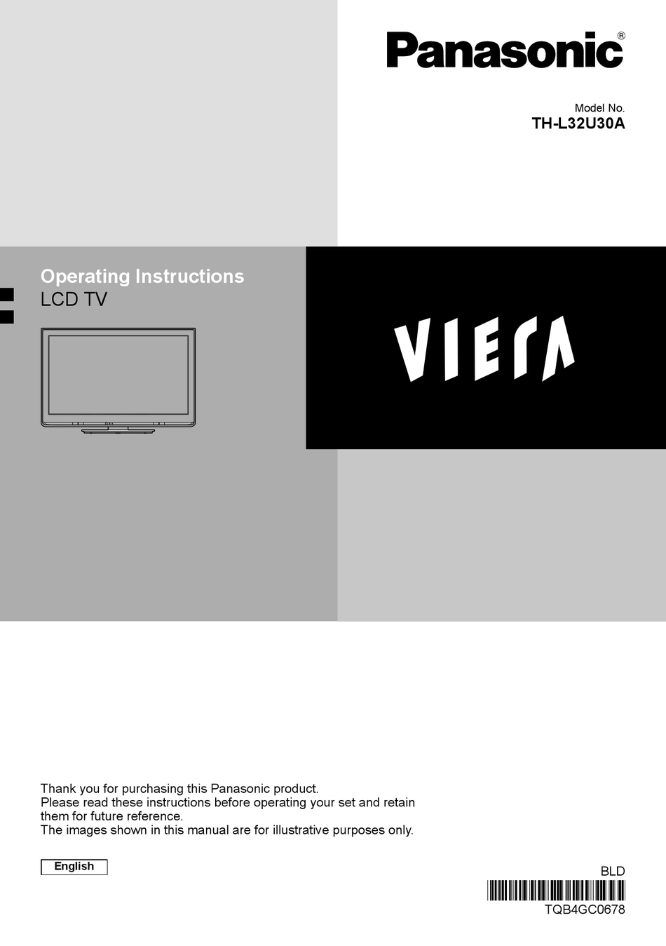 PANASONIC VIERA TH L32U30A OPERATING INSTRUCTIONS MANUAL Pdf Download panasonic-viera-th-l32u30a-operating-instructions-manual-pdf-download
