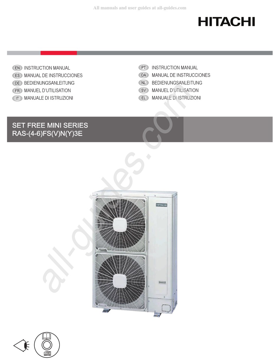 HITACHI SET FREE MINI SERIES INSTRUCTION MANUAL Pdf Download | ManualsLib HITACHI SET FREE MINI SERIES INSTRUCTION MANUAL Pdf Download | ManualsLib