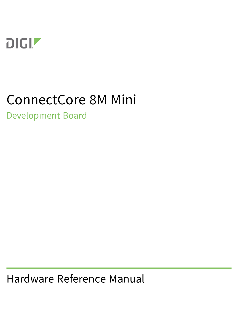 DIGI CONNECTCORE 8M MINI HARDWARE REFERENCE MANUAL Pdf Download ...