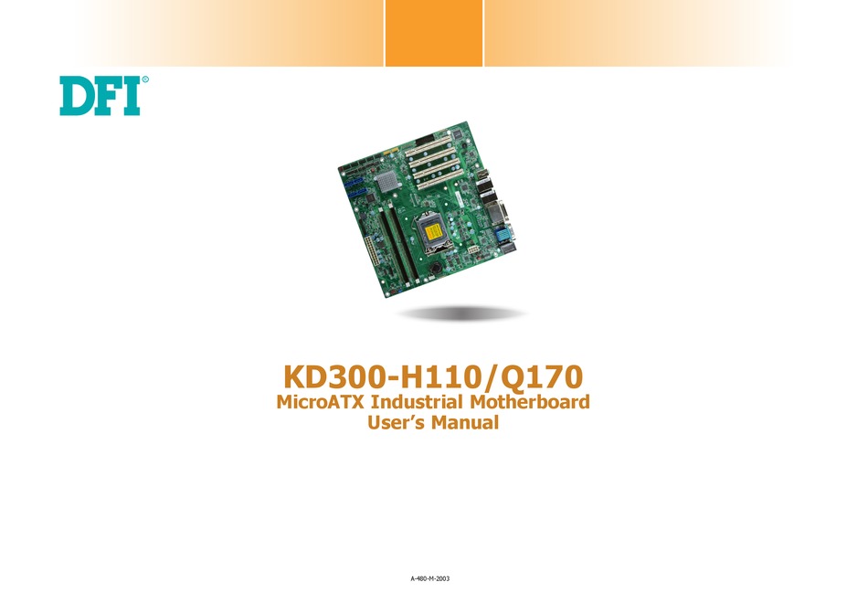 DFI KD300-H110 USER MANUAL Pdf Download | ManualsLib